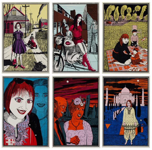 Six Snapshots of Julie (colour) by Grayson Perry - Paragon